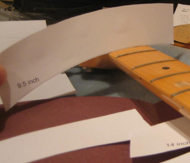 Tools for measuring your fretboard radius (pic heavy) | Seymour Duncan ...